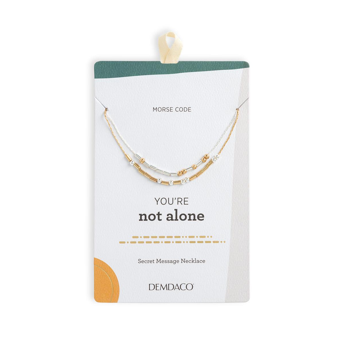 Morse Code Necklace - You're Not Alone – RSVP Gifts and More