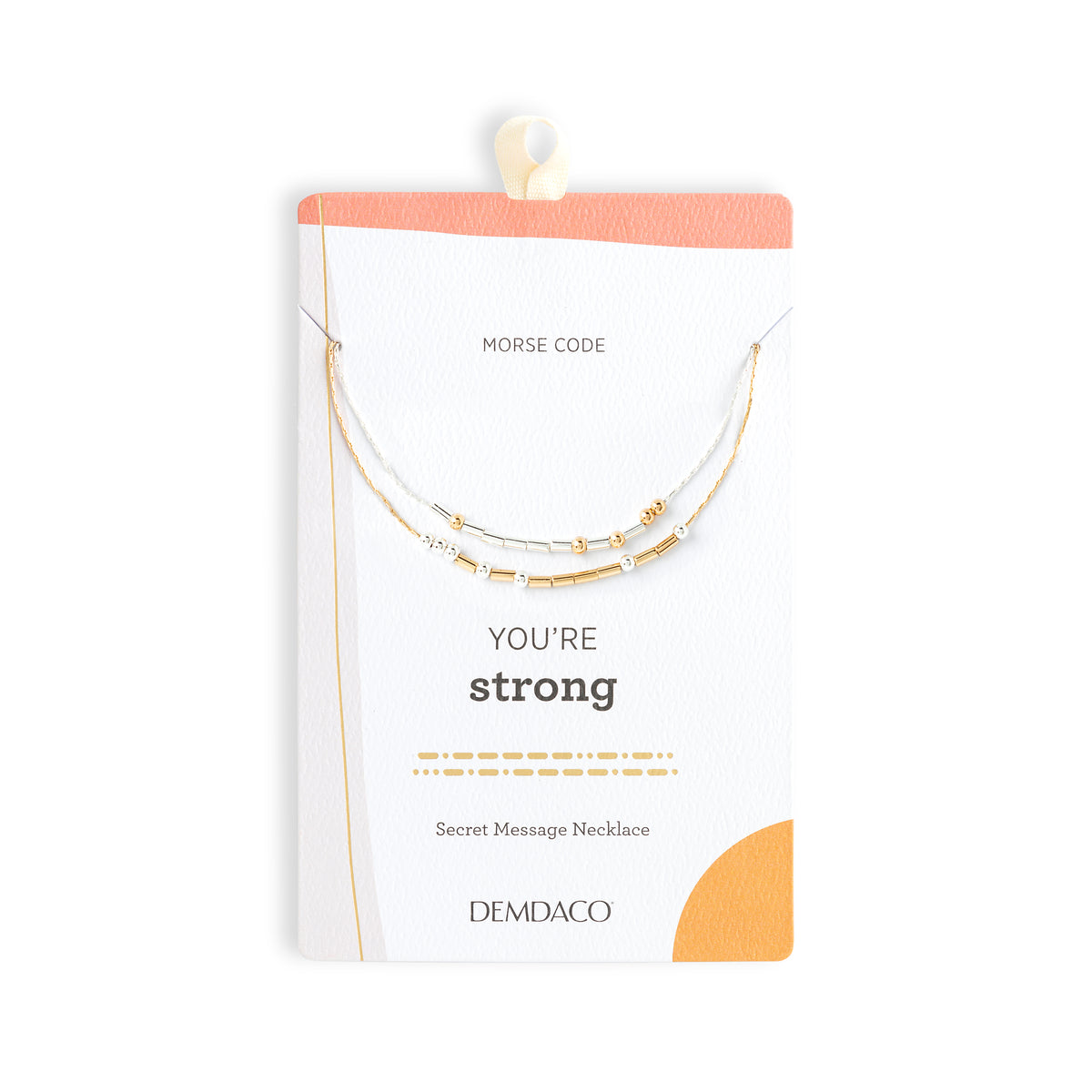 Morse Code Necklace - You're Strong – RSVP Gifts and More